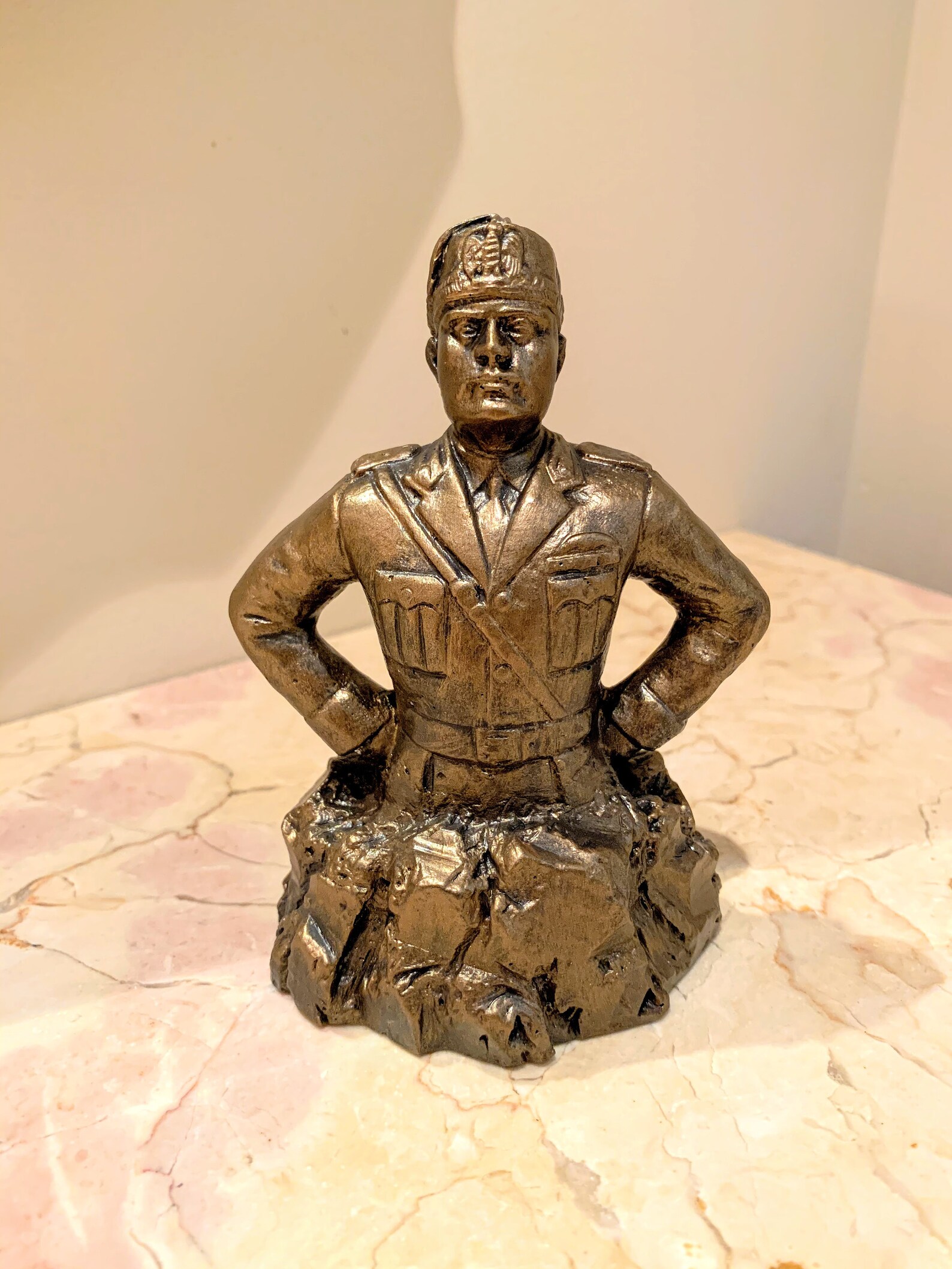 Benito Mussolini Statue Mussolini Statuette Mussolini Hands | Etsy