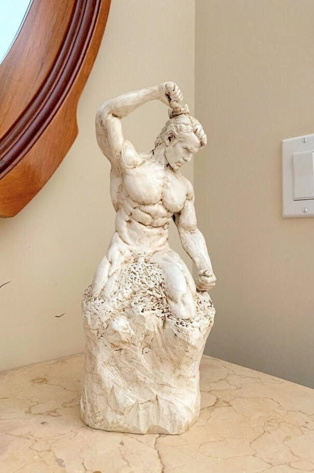 Self Made Man, Self Made Man Statue, Man With Hammer Sculpture, 11.5 ...
