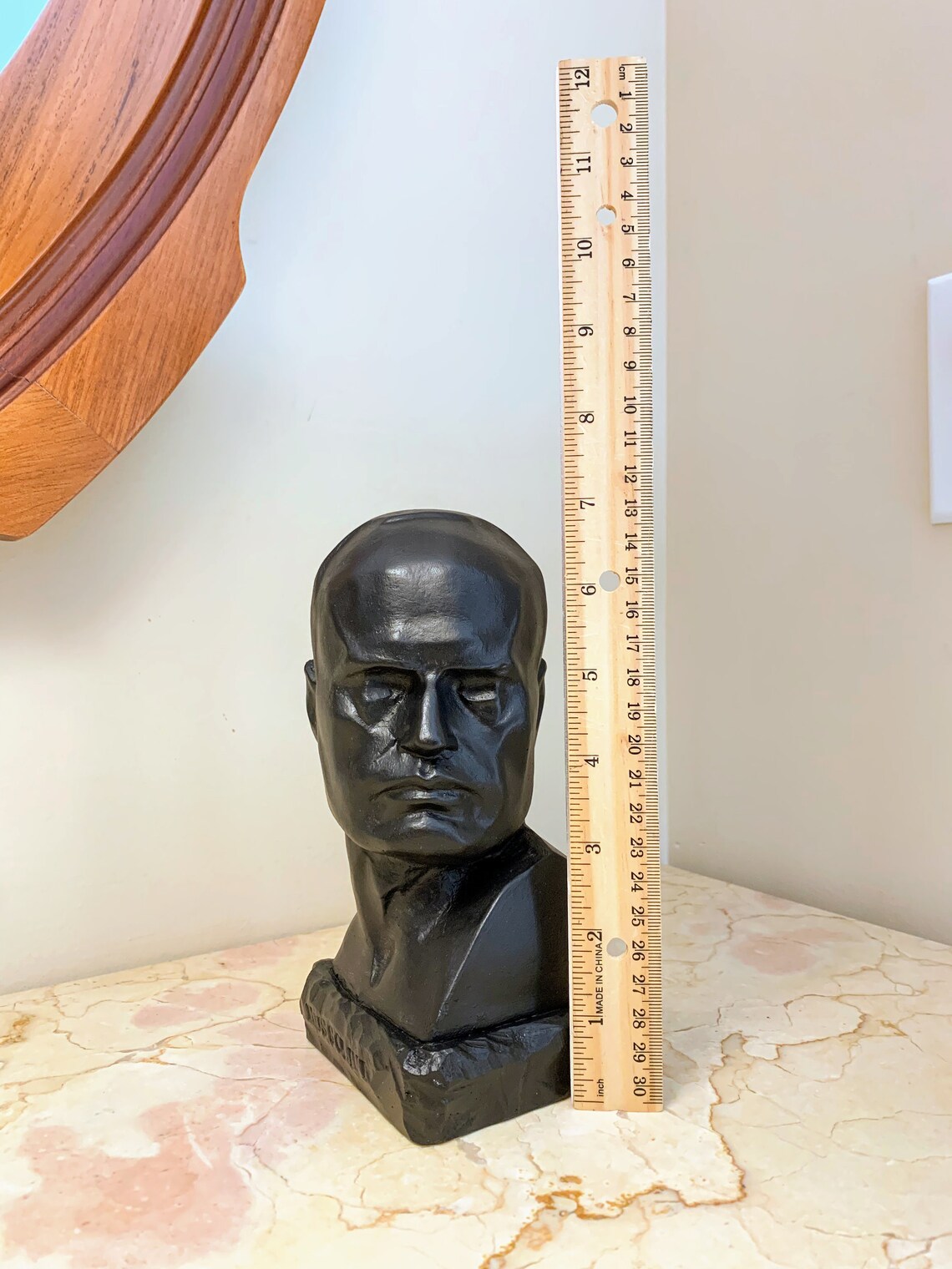 Benito Mussolini Statue Mussolini Statuette Mussolini Bust - Etsy