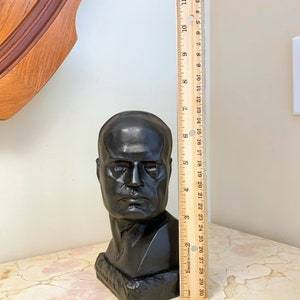 Benito Mussolini Statue, Mussolini Sculpture, Il Duce Bust, 7.25, WW2 ...