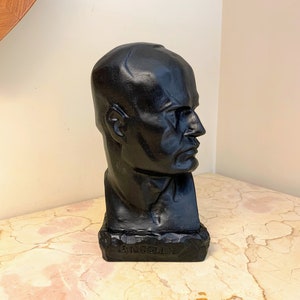 Benito Mussolini Statue, Mussolini Sculpture, Il Duce Bust, 7.25, WW2 ...