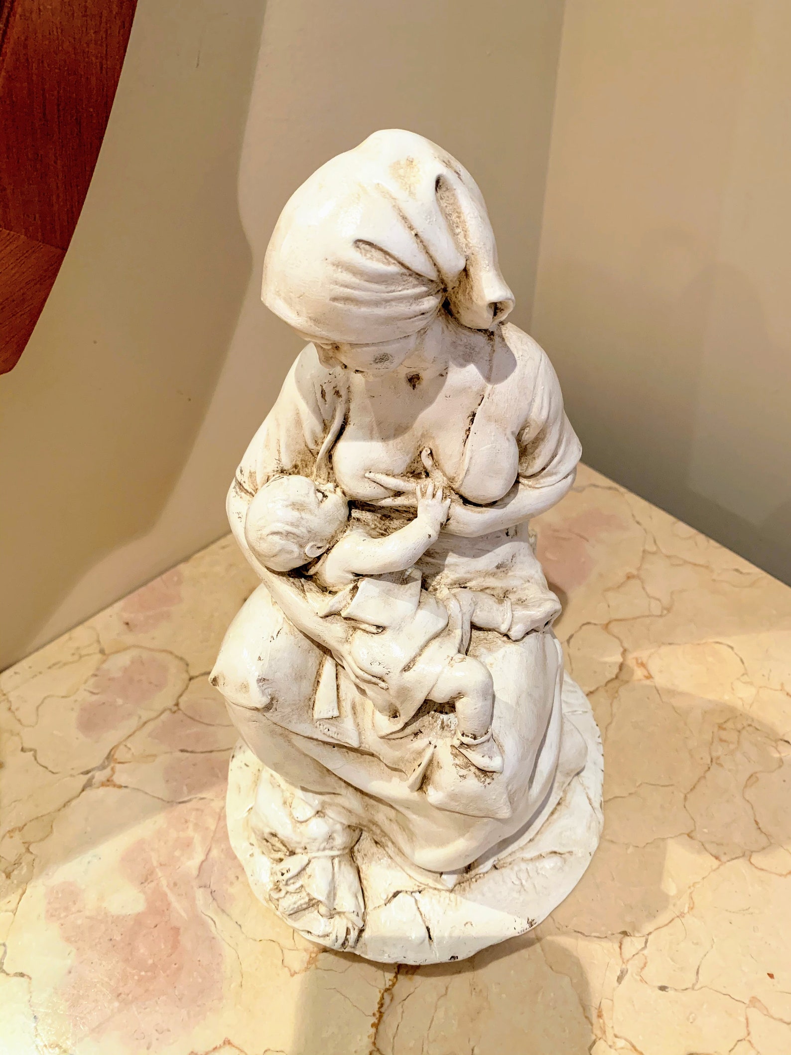 Nursing Mother Statue Breastfeeding Mother Statuette Mother | Etsy