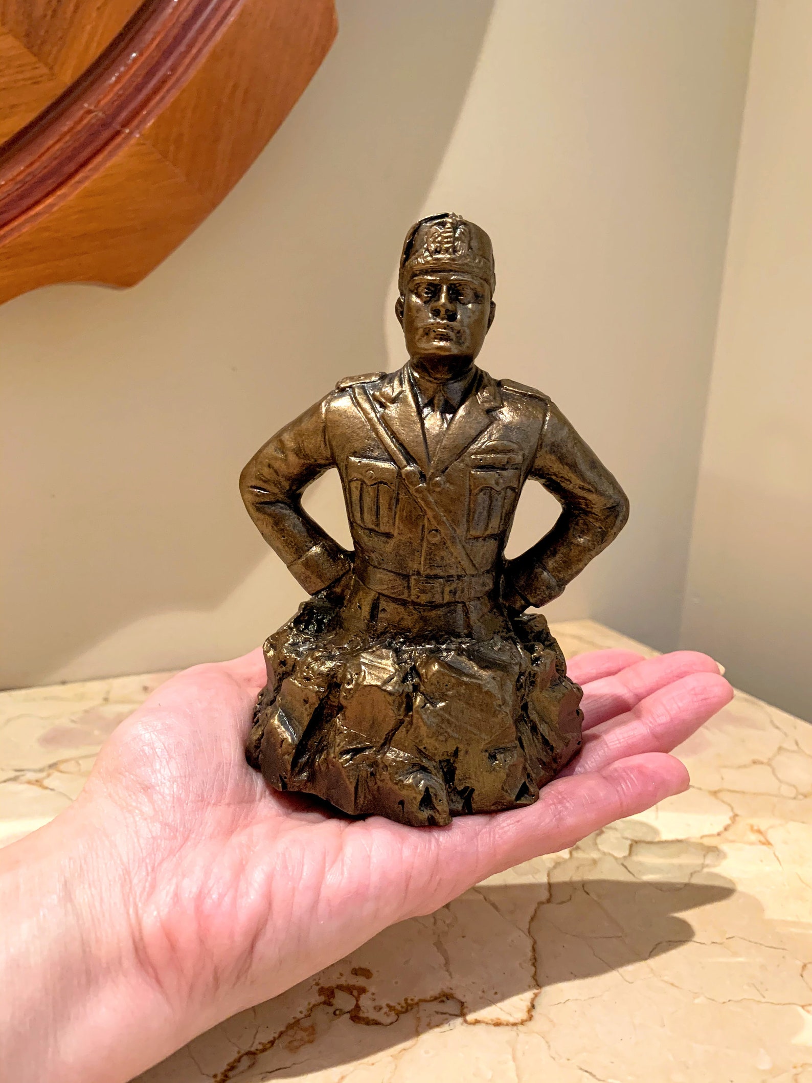Benito Mussolini Statue Mussolini Statuette Mussolini Hands | Etsy