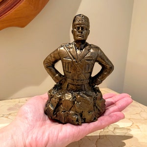 Benito Mussolini Statue, Mussolini Statuette, Mussolini Hands on Hip ...