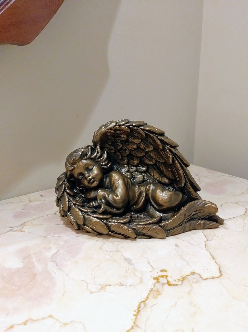 Sleeping Angel Statue & Statuette Sleeping Cherub Figurine | Etsy