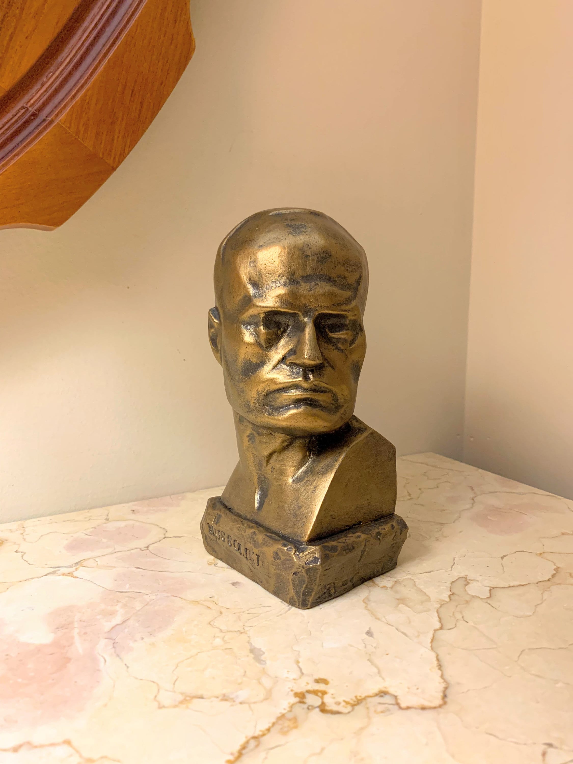 Benito Mussolini Statue Mussolini Statuette Mussolini Bust | Etsy India