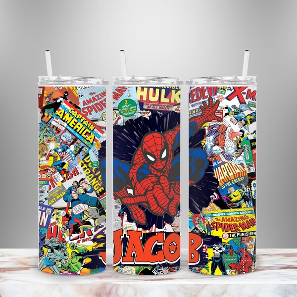 Spiderman Travel Coffee Cup - Etsy