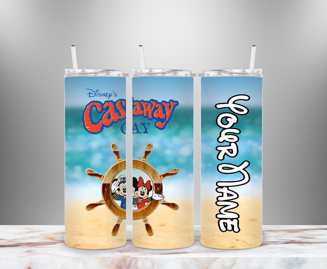 Minnie & Mickey Mouse Castaway Cay Cruise Disney Personalized 20 Oz ...