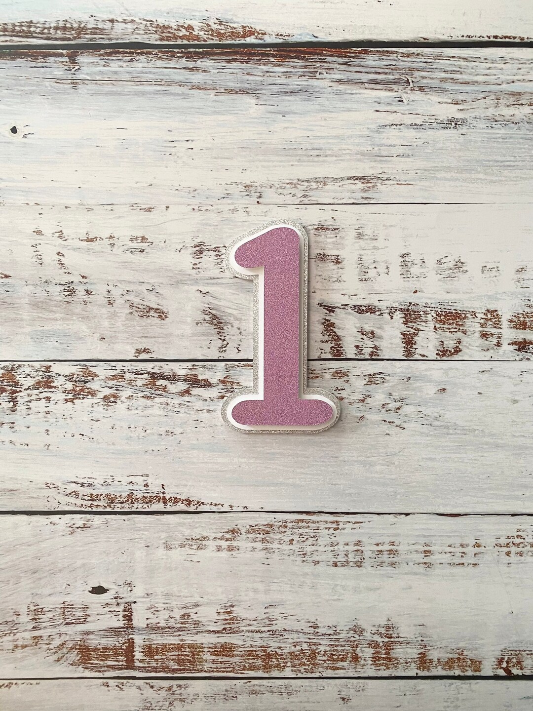 Glitter Milestone Birthday 3D Number Cake & Cupcake Toppers - Etsy