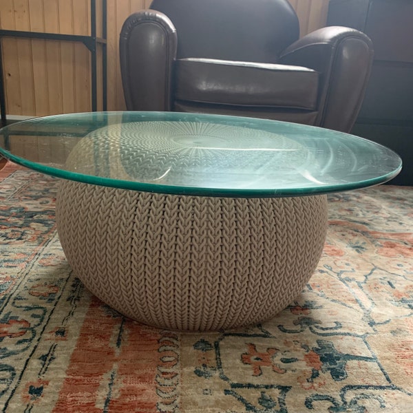 Knitted Pouf Pattern - Etsy