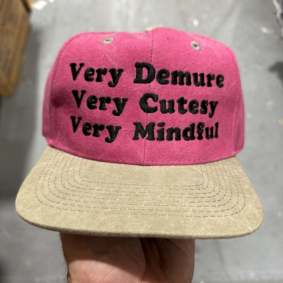 Very Demure Very Mindful Meme Embroidered Hat - Etsy