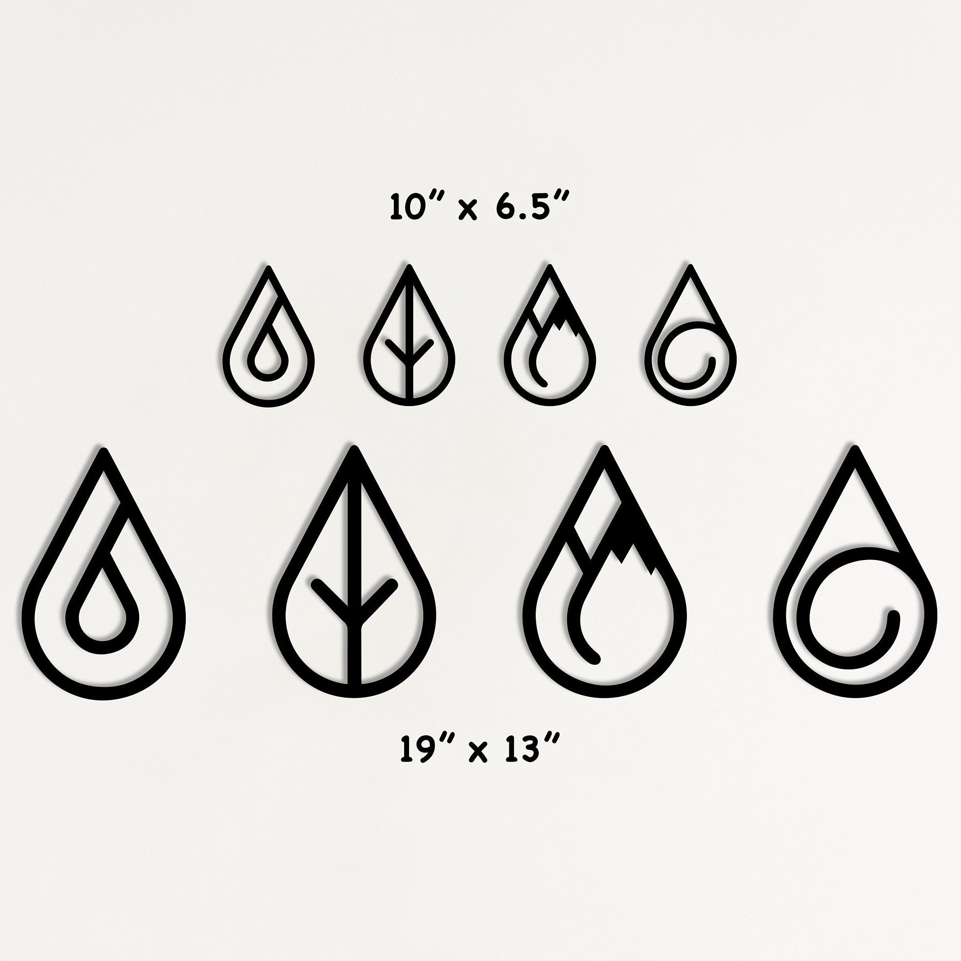 Four Elements Wooden Wall Art / Housewarming Gift / Home Decor - Etsy