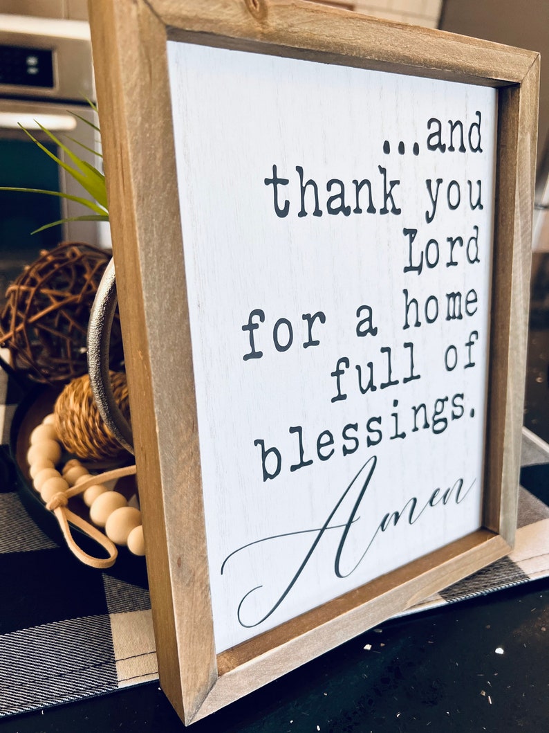 Home Decor / Blessings Frame / Farmhouse Home Wall Sign - Etsy