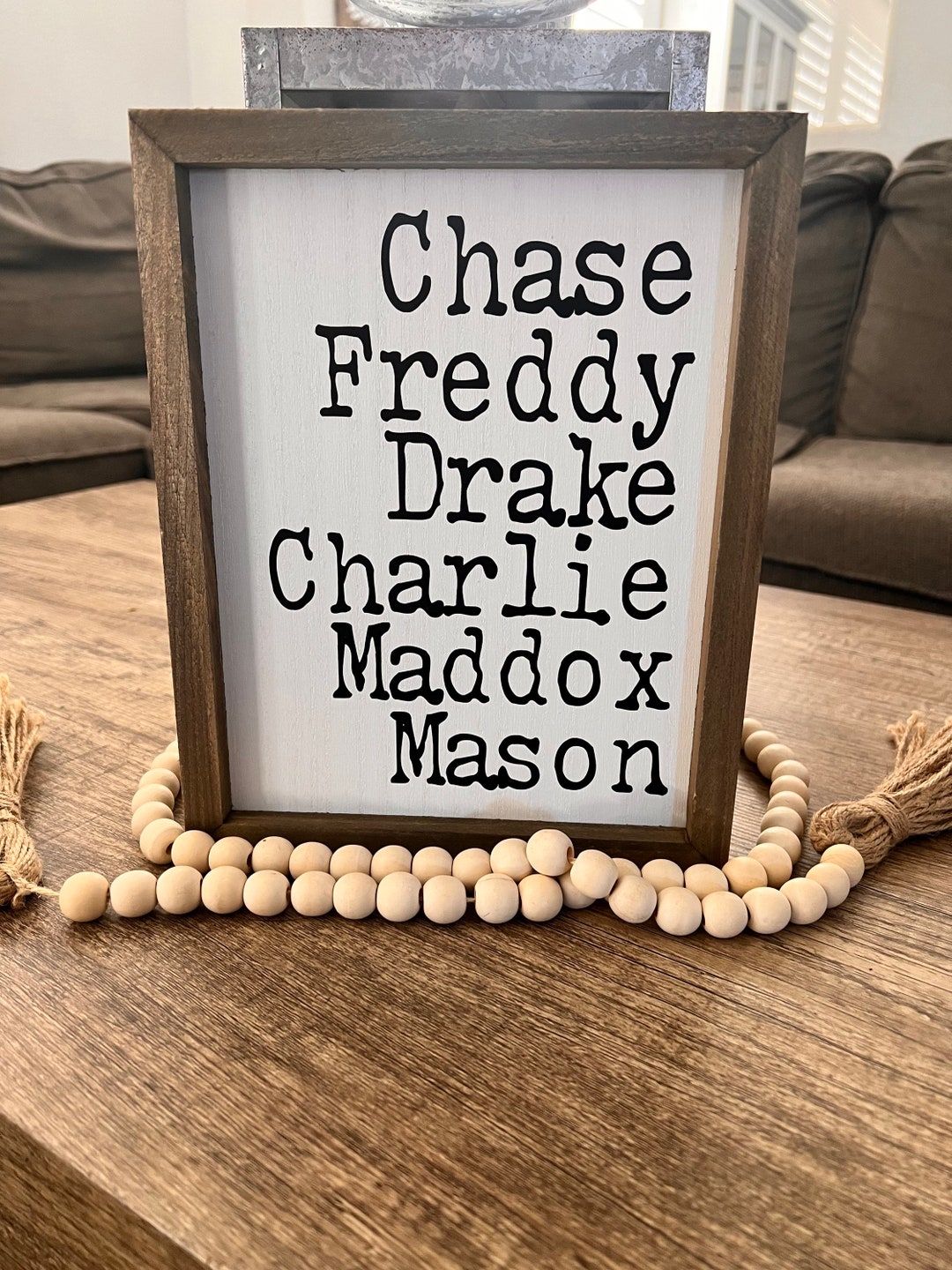 Personalized Family Names Sign / Mothers Day Gift Decor / Gift - Etsy