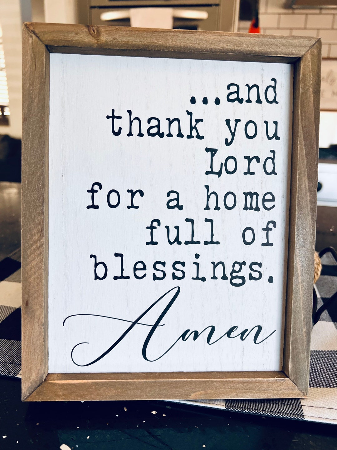 Home Decor / Blessings Frame / Farmhouse Home Wall Sign - Etsy