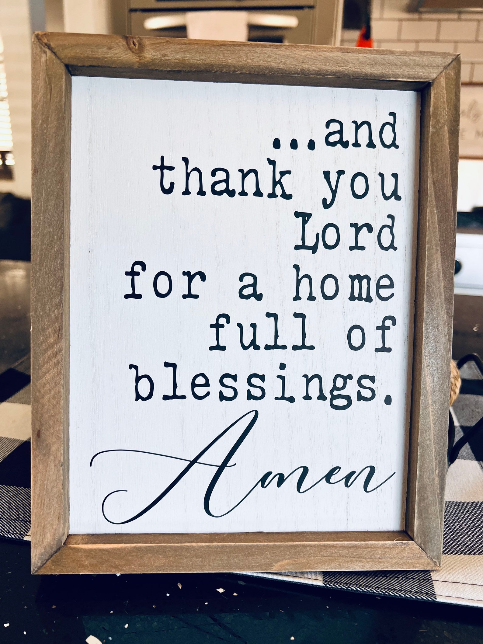 Home Decor / Blessings Frame / Farmhouse Home Wall Sign - Etsy