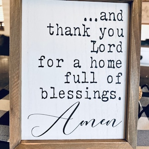 Home Decor / Blessings Frame / Farmhouse Home Wall Sign - Etsy
