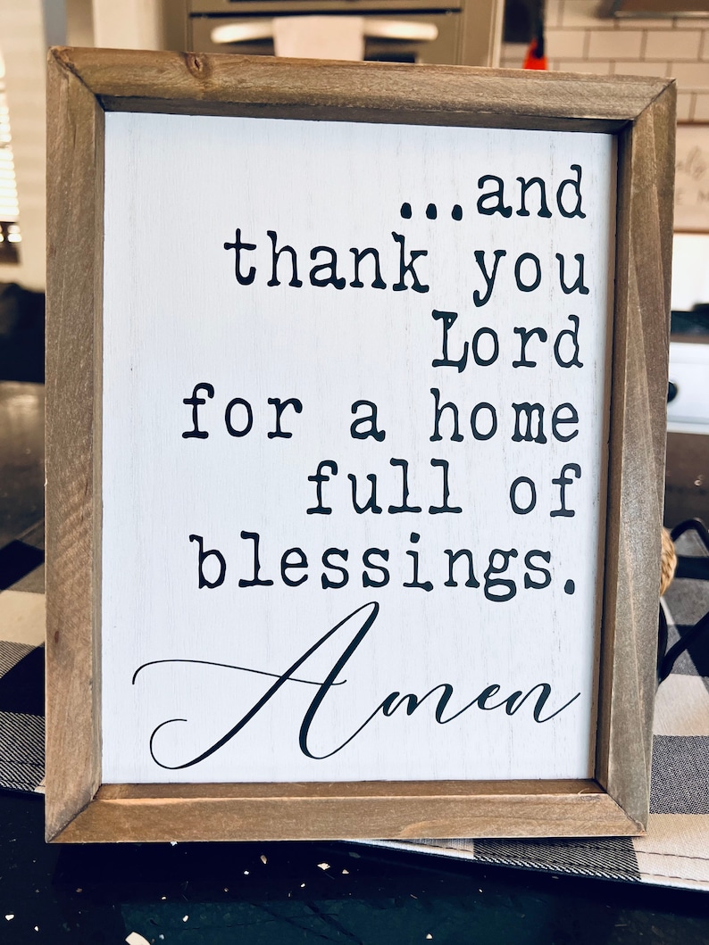 Home Decor / Blessings Frame / Farmhouse Home Wall Sign - Etsy