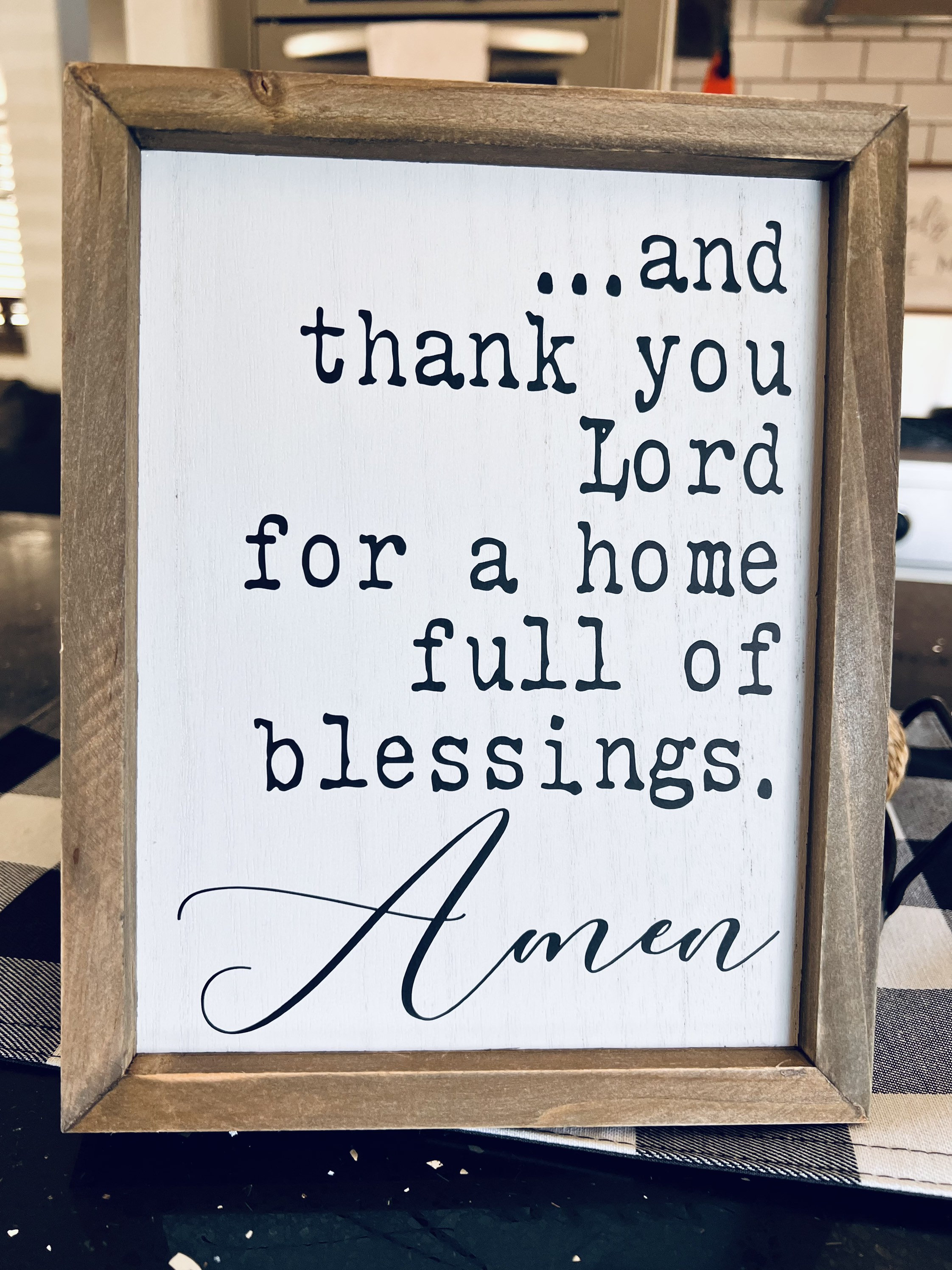 Home Decor / Blessings Frame / Farmhouse Home Wall Sign - Etsy