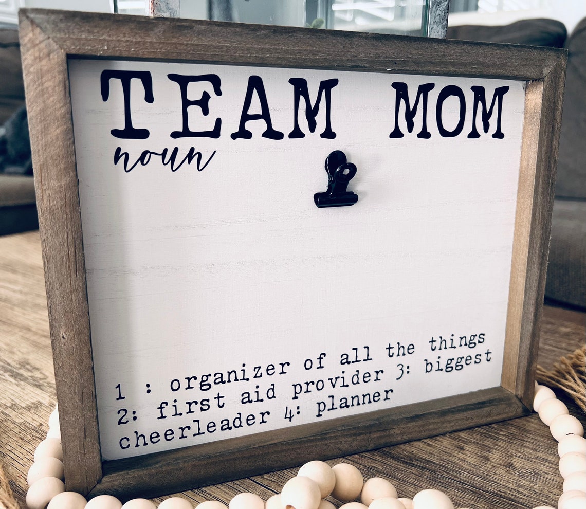 Team Mom Gift / Team Mom Frame / End of Season Gift / Coach - Etsy