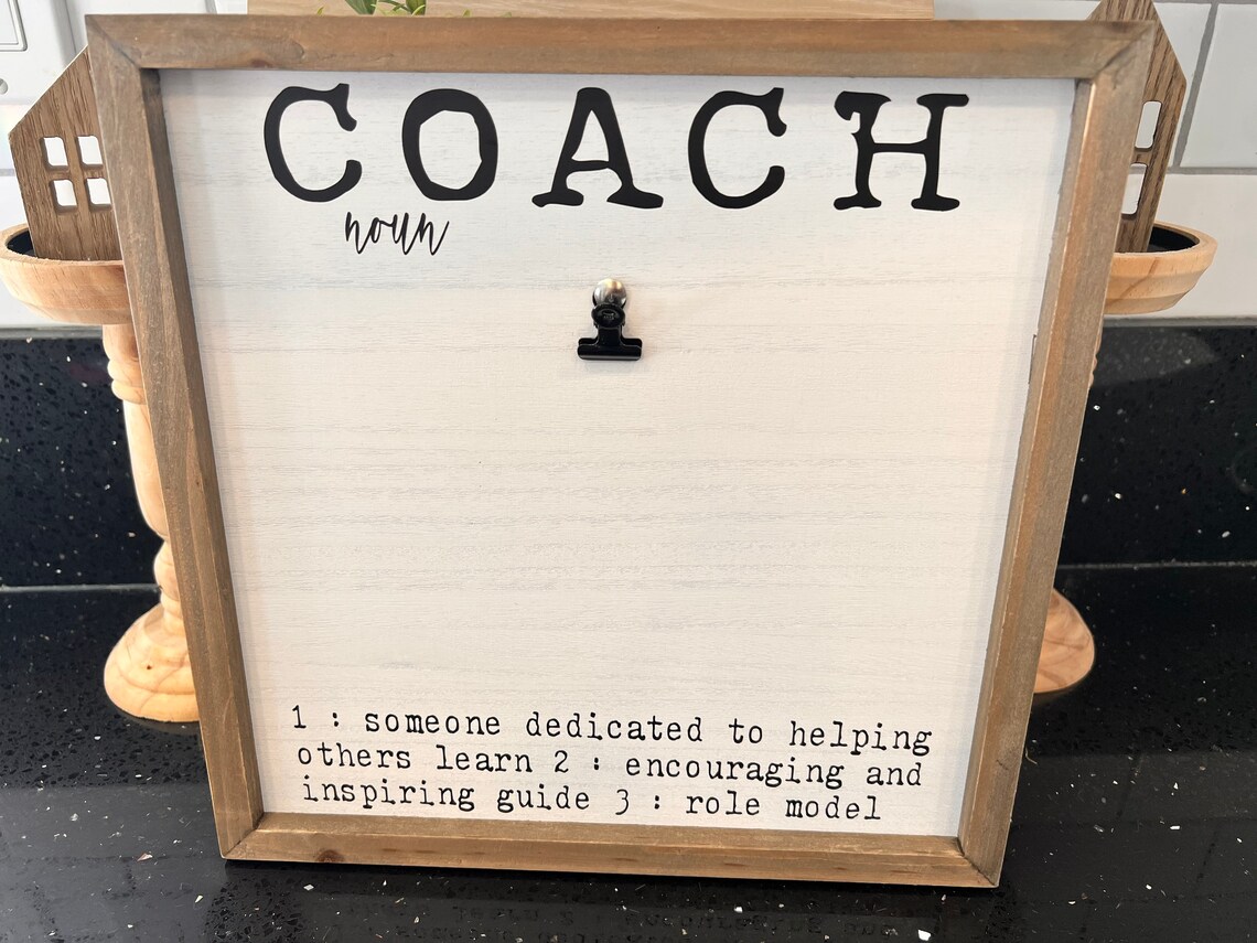 Coach Gift / Coach Frame - Etsy