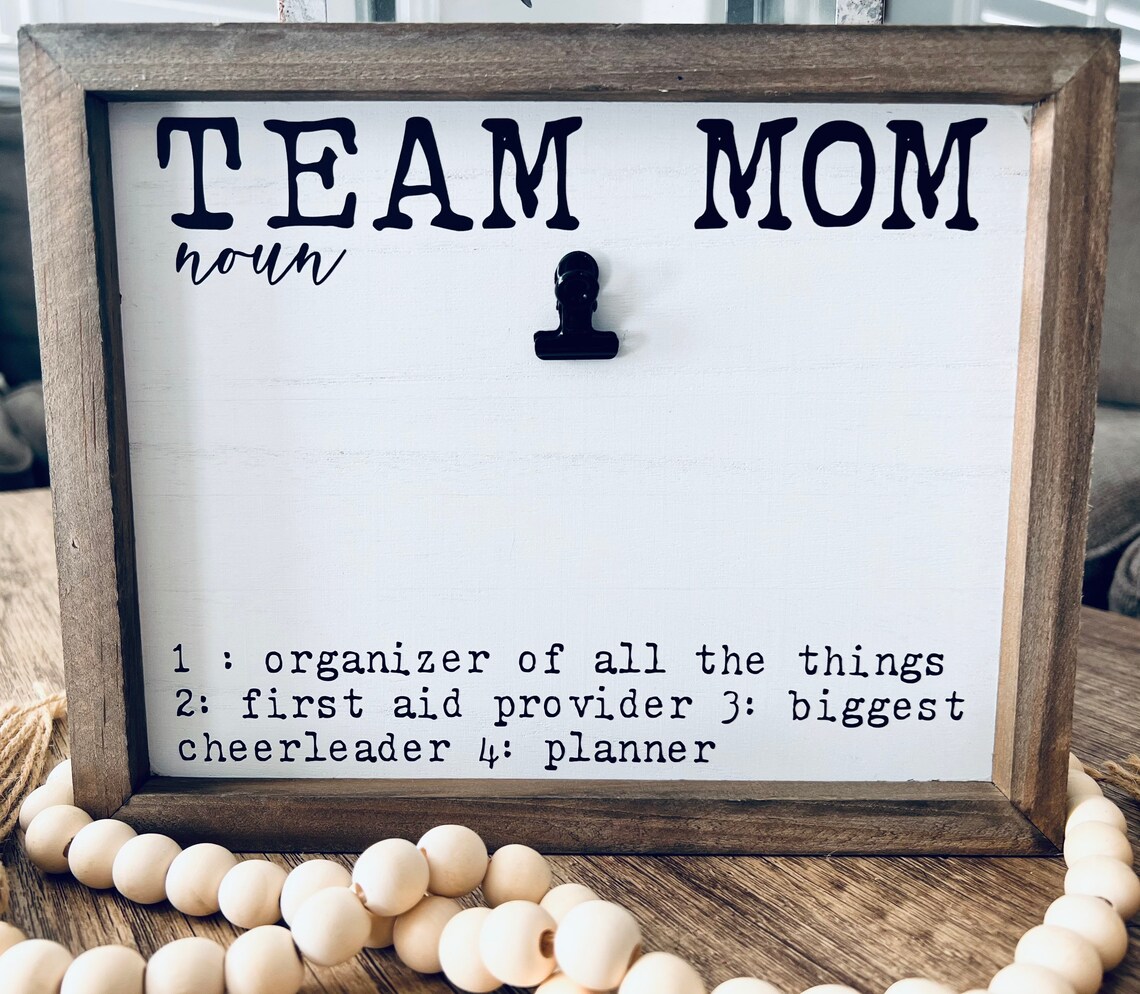Team Mom Gift / Team Mom Frame / End of Season Gift / Coach - Etsy