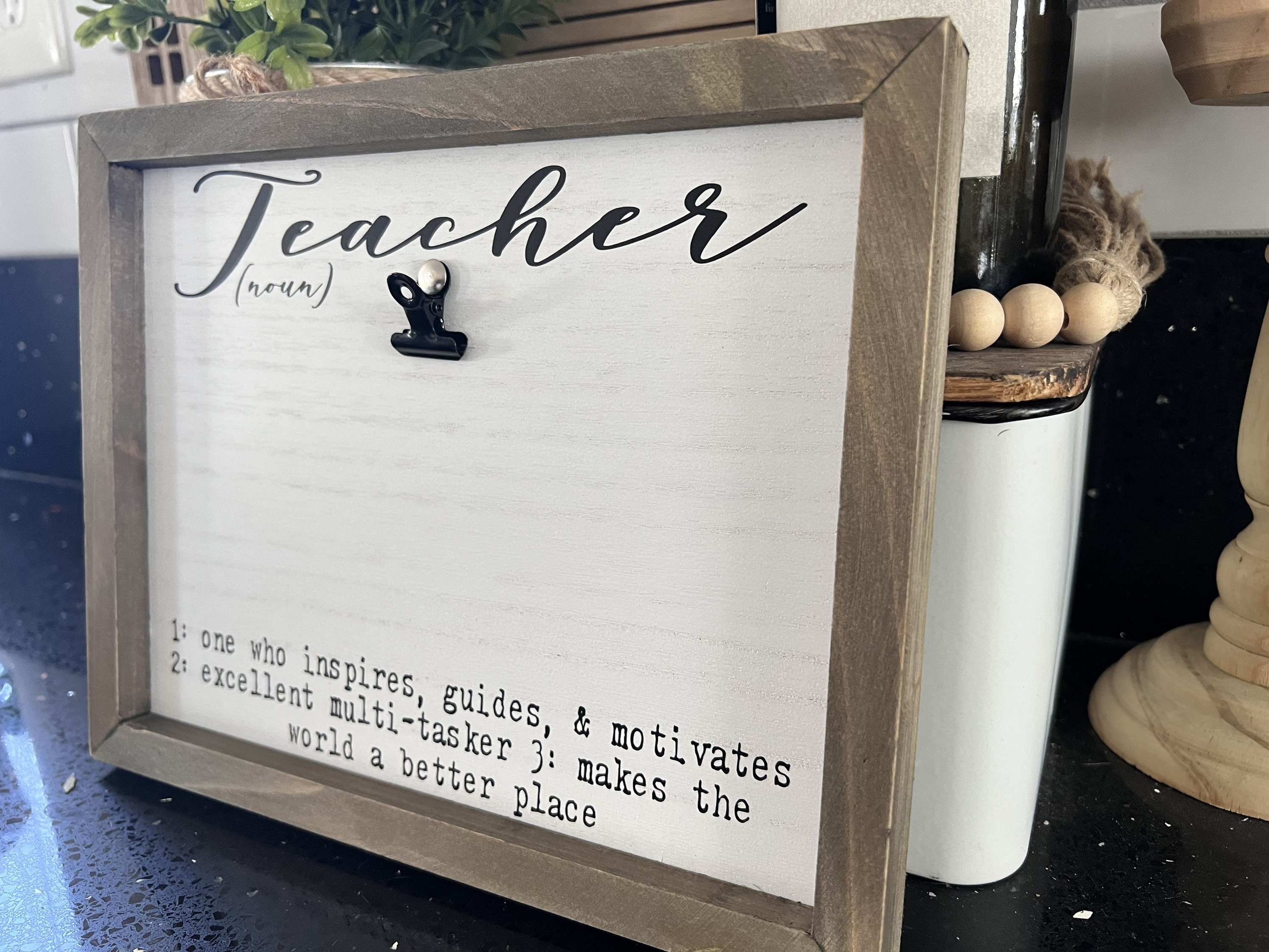 Teacher Gift / End of School Year Gift / Teacher Photo Frame / - Etsy