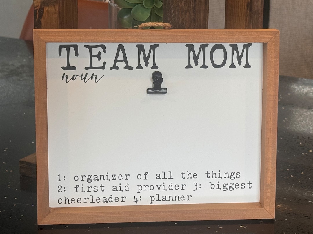 Team Mom Gift / Team Mom Frame / End of Season Gift / Coach Gift - Etsy