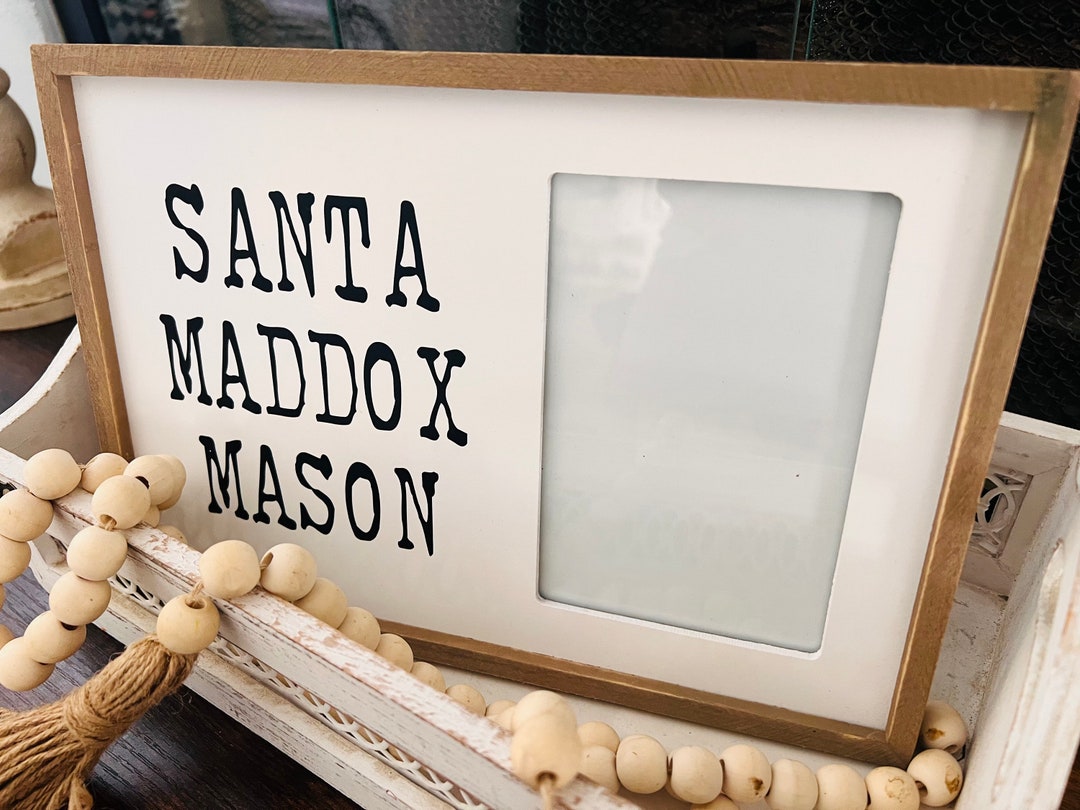 Santa Photo Frame / Photo With Santa Frame / Santa and Me Frame - Etsy