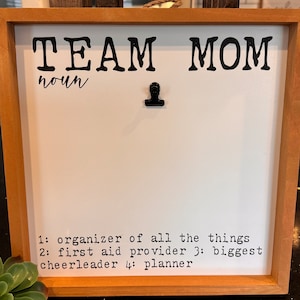 Team Mom Gift / Team Mom Frame / End of Season Gift / Coach Gift - Etsy