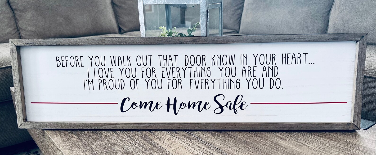 Come Home Safe Sign / Home Door Decor / Family Love Gift - Etsy