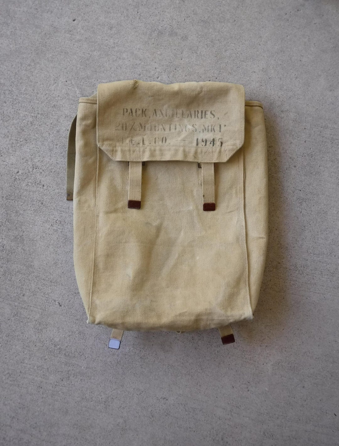 WW2 British P37 Pack Ancillaries Mounting Radio Equipment Bag Dated ...