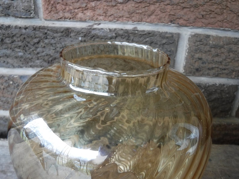 Amber Glass Light Lamp Shade - Etsy