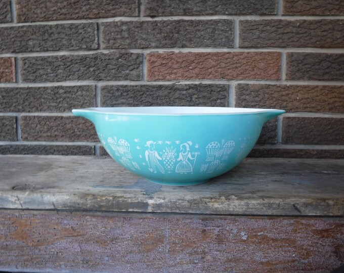Vintage Pyrex Amish Butterprint # 444 - 4 Quart Cinderella Mixing Bowl ...