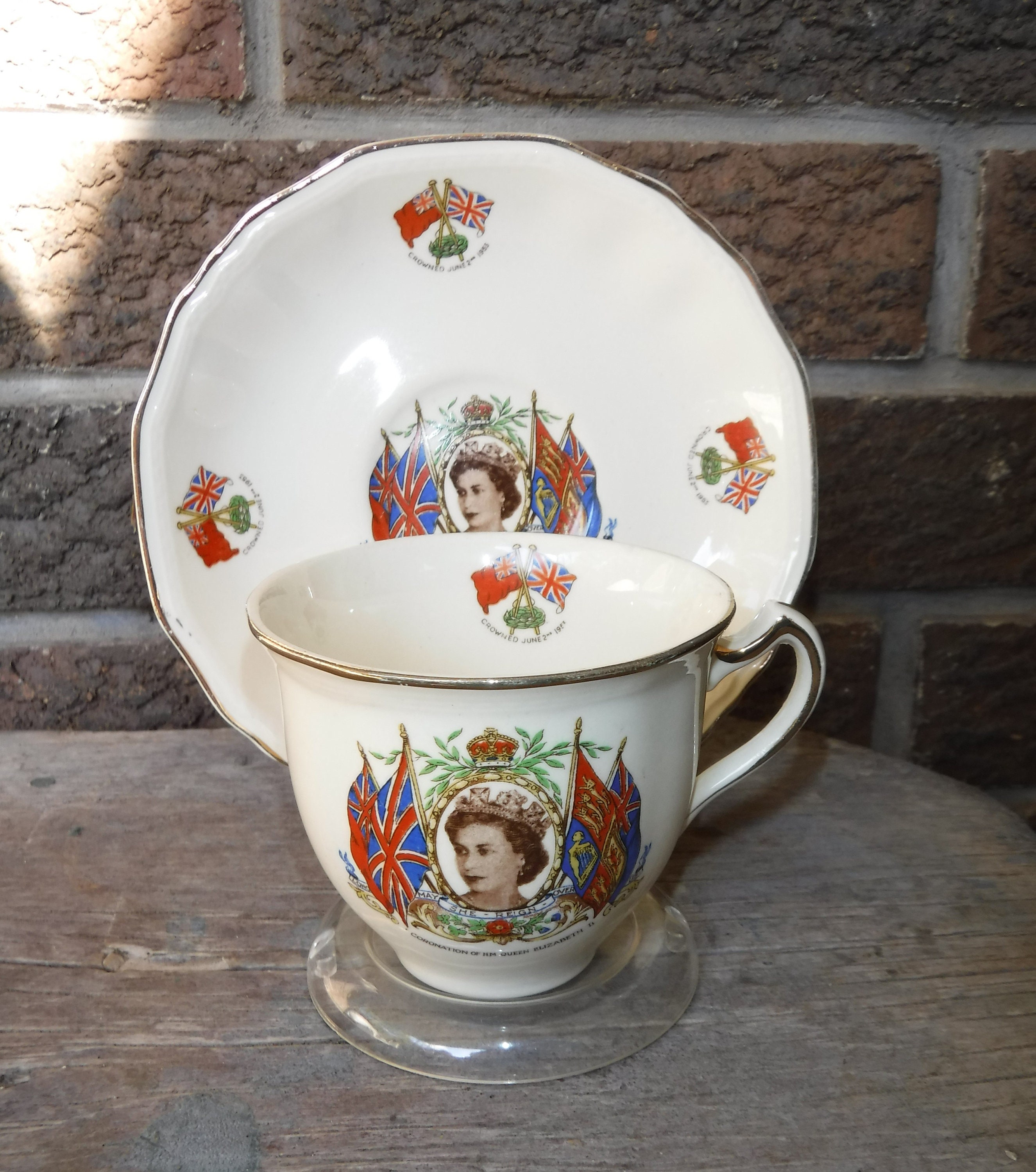 Vintage Alfred Meakin Queen Elizabeth II Coronation 1953 Tea Cup and ...