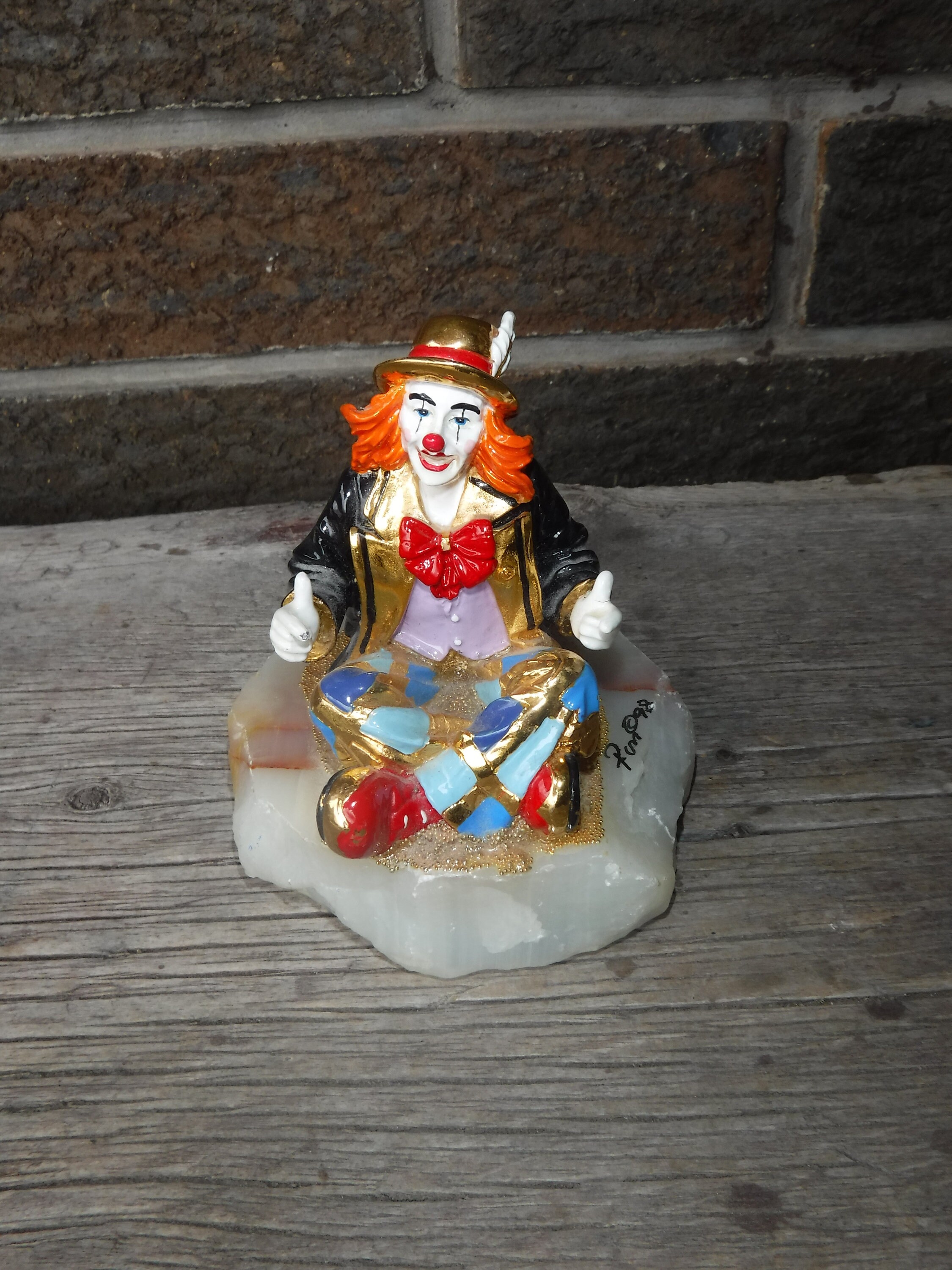 Vintage 1998 Signed Ron Lee Thumbs up Clown Figurine - Etsy