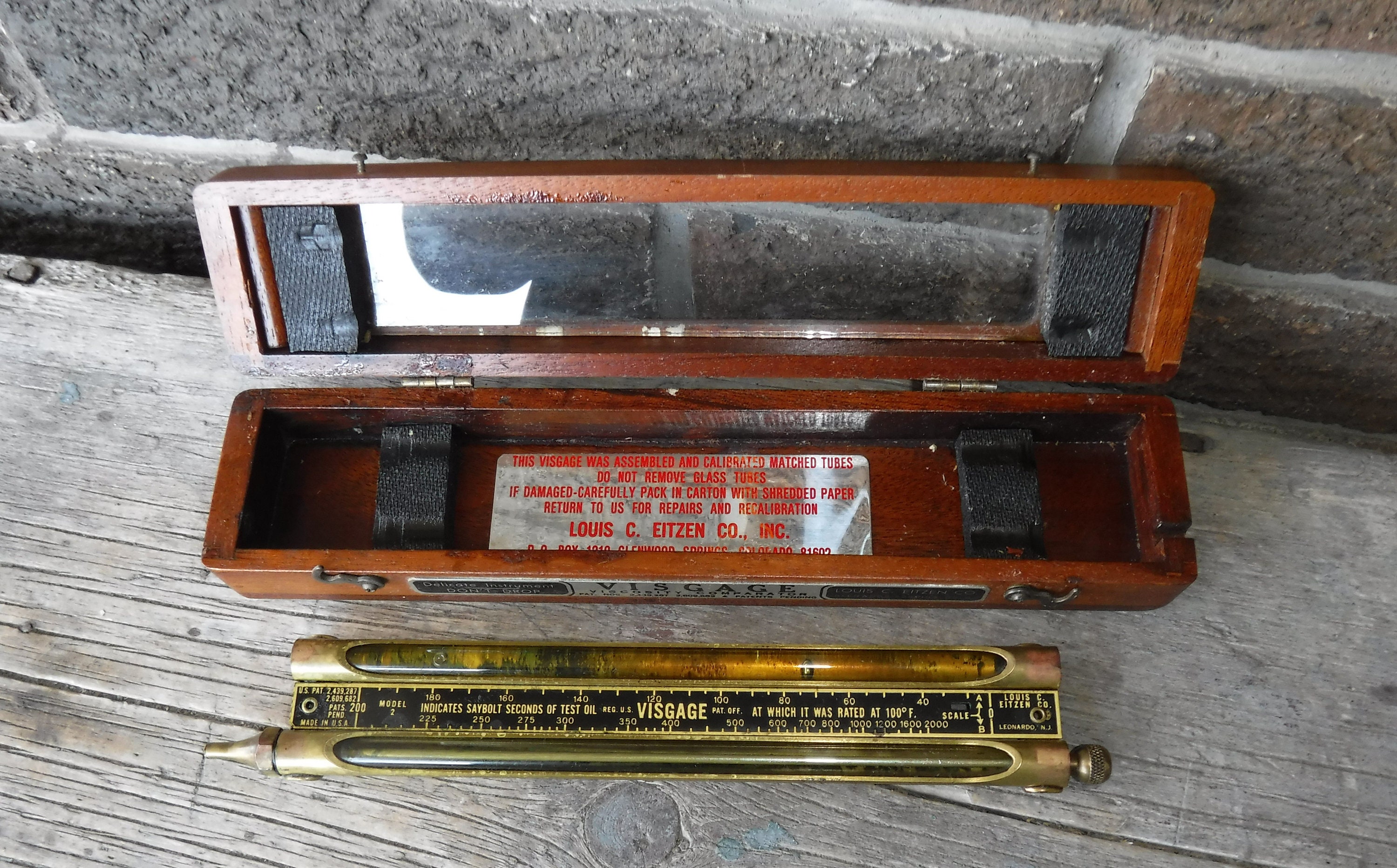 Vintage Visgage Viscosity Comparator Louis C. Eitzen Co. Glenwood ...