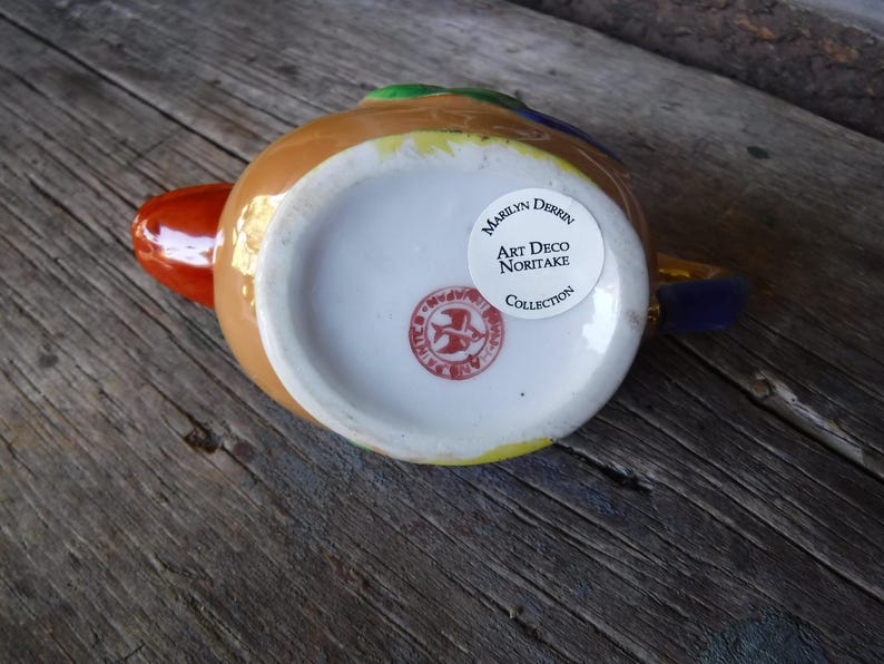 Vintage Marilyn Derrin Art Deco Noritake Luster Ware Sugar and Creamer ...
