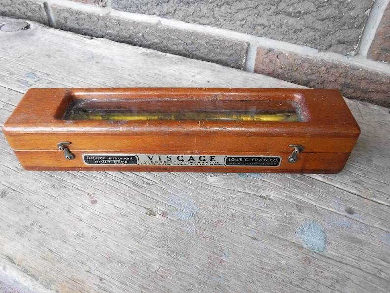 Vintage Visgage Viscosity Comparator Louis C. Eitzen Co. Glenwood ...