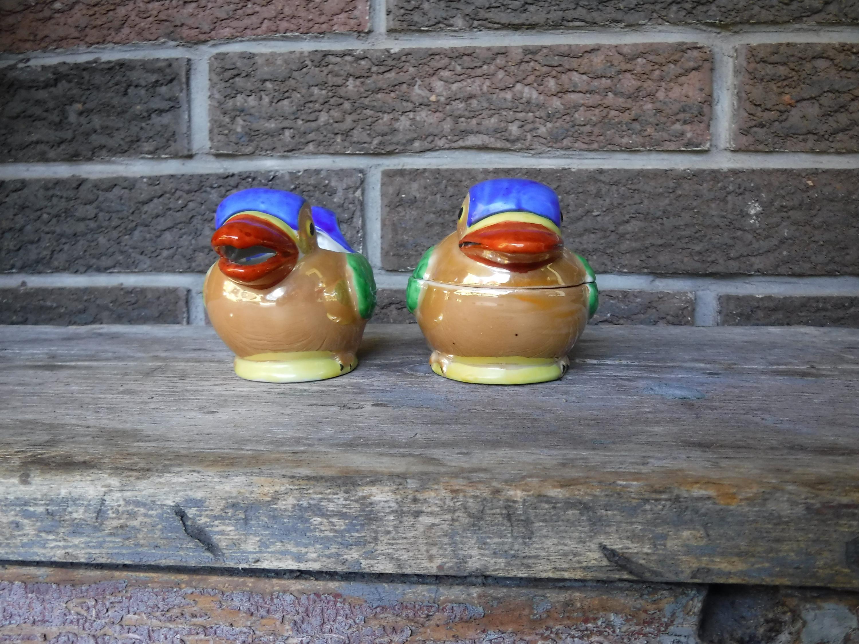 Vintage Marilyn Derrin Art Deco Noritake Luster Ware Sugar and Creamer ...