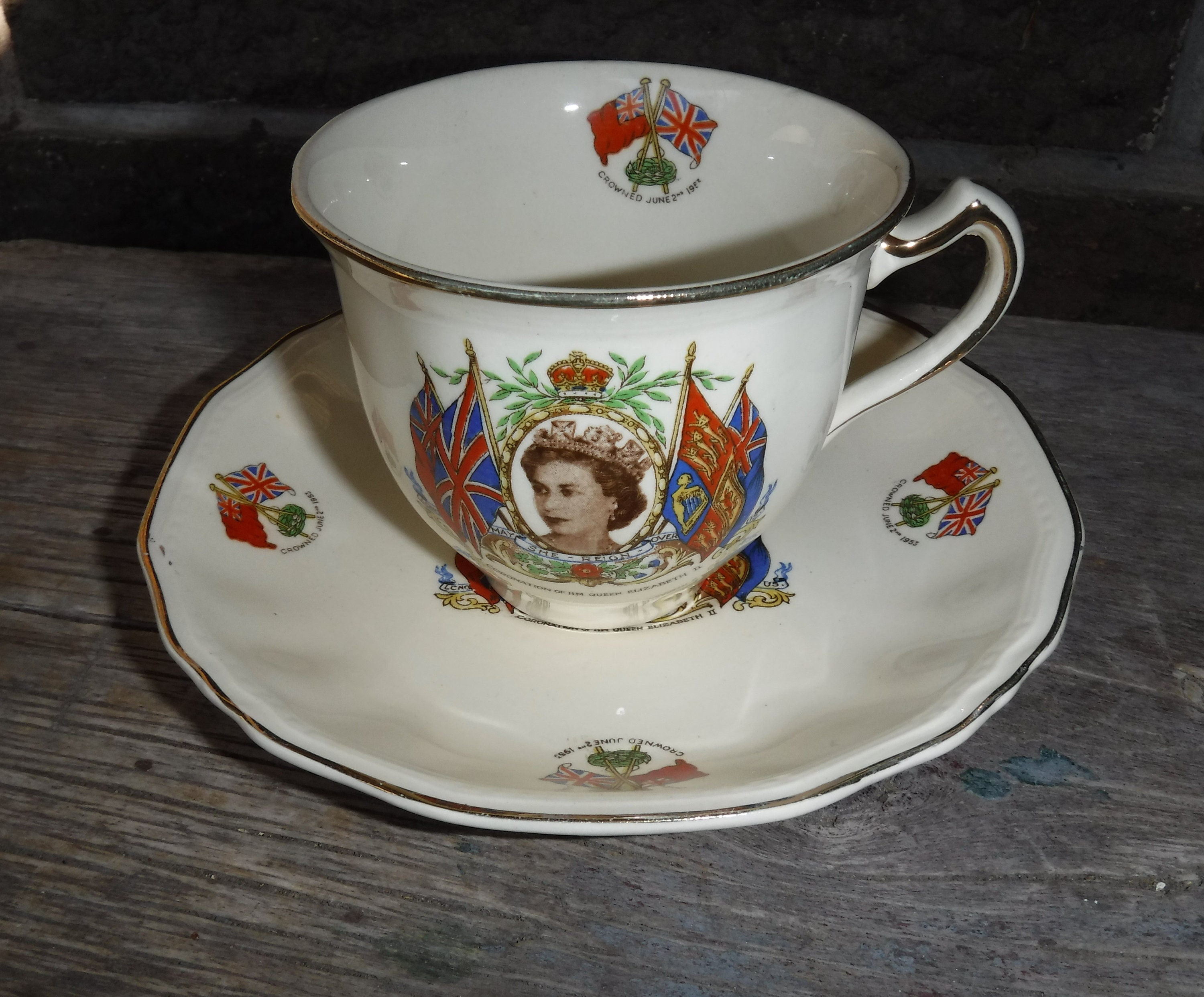 Vintage Alfred Meakin Queen Elizabeth II Coronation 1953 Tea - Etsy