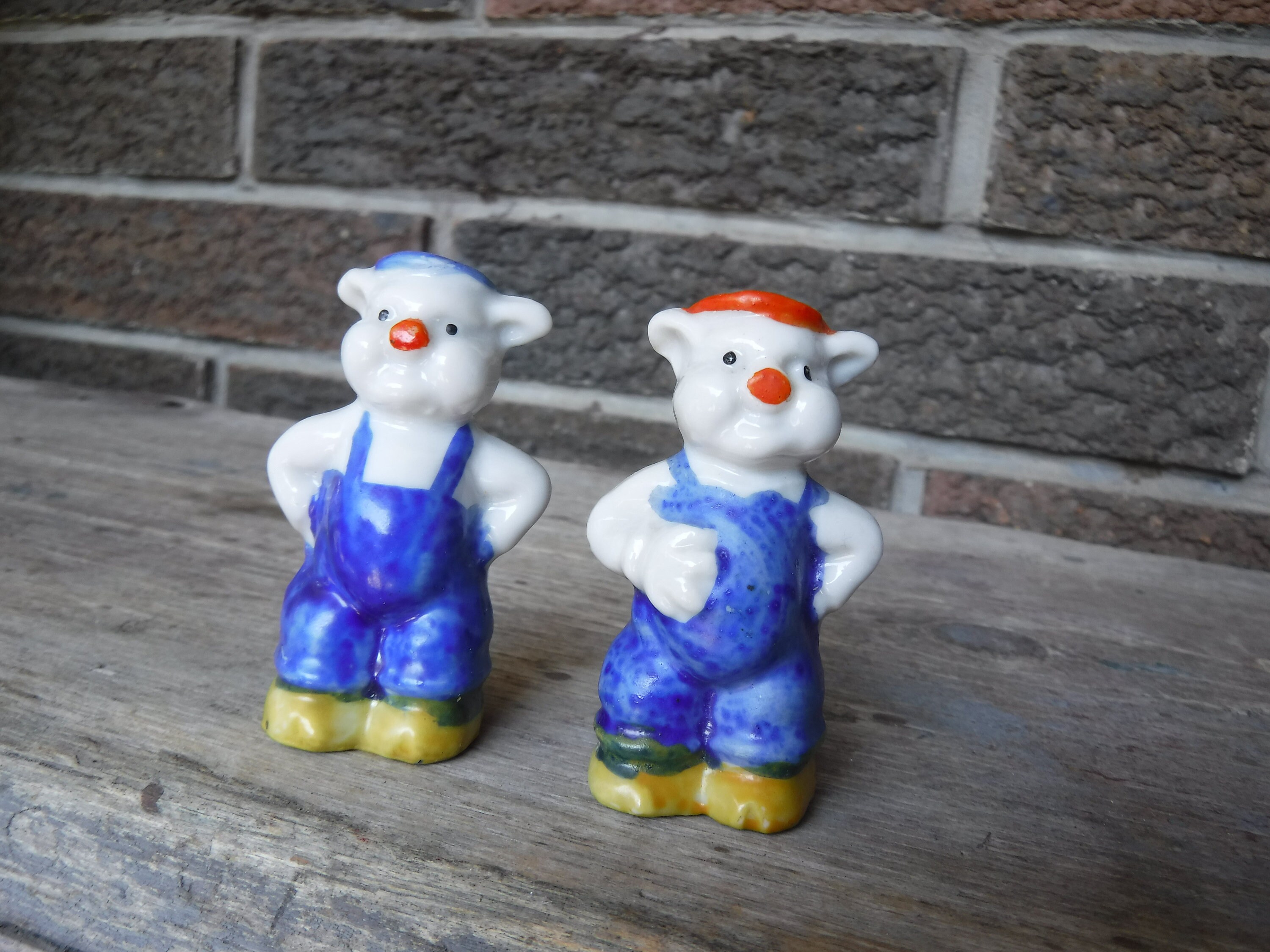 Vintage Anthropomorphic 1950's Japan Pig Farmers Salt and Pepper ...