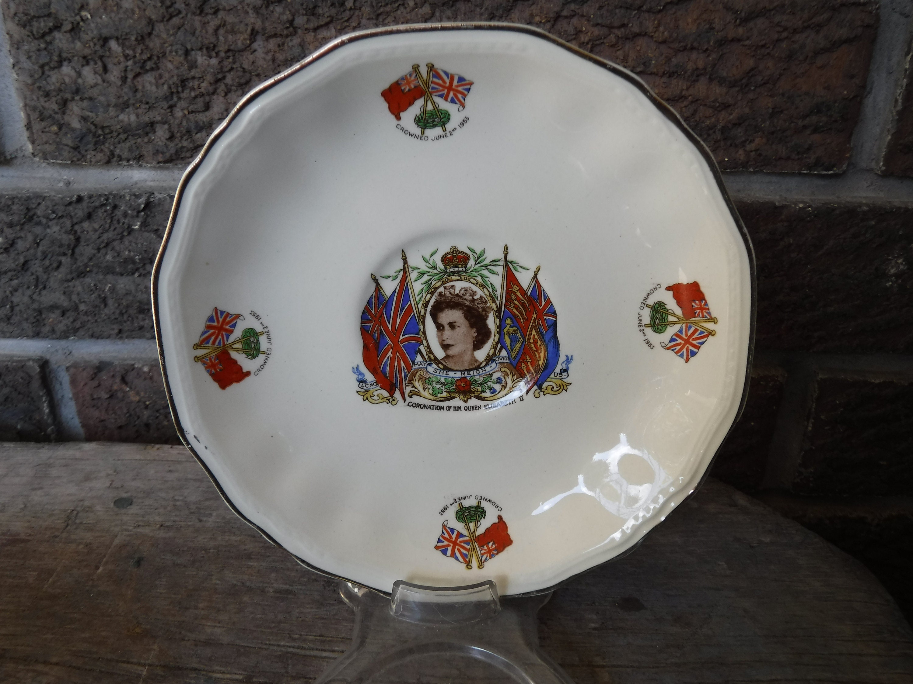 Vintage Alfred Meakin Queen Elizabeth II Coronation 1953 Tea Cup and ...