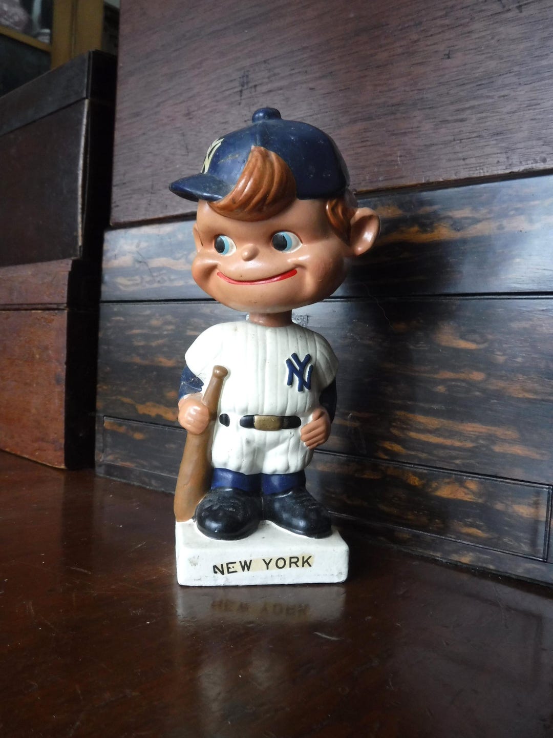 Rare Vintage 1960's New York Yankees Baseball Bobblehead Nodder - Etsy