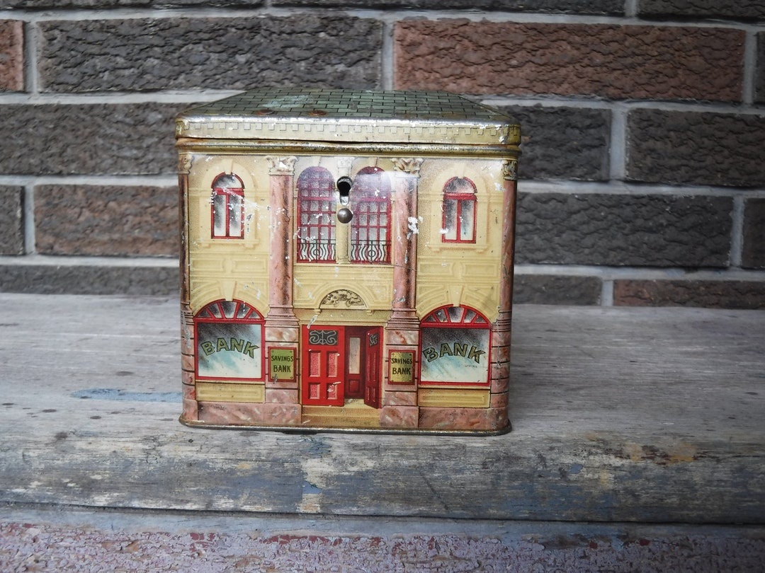 Rare Vintage J.S. Fry & Sons Cocoa and Chocolate Tin Coin Bank - Etsy