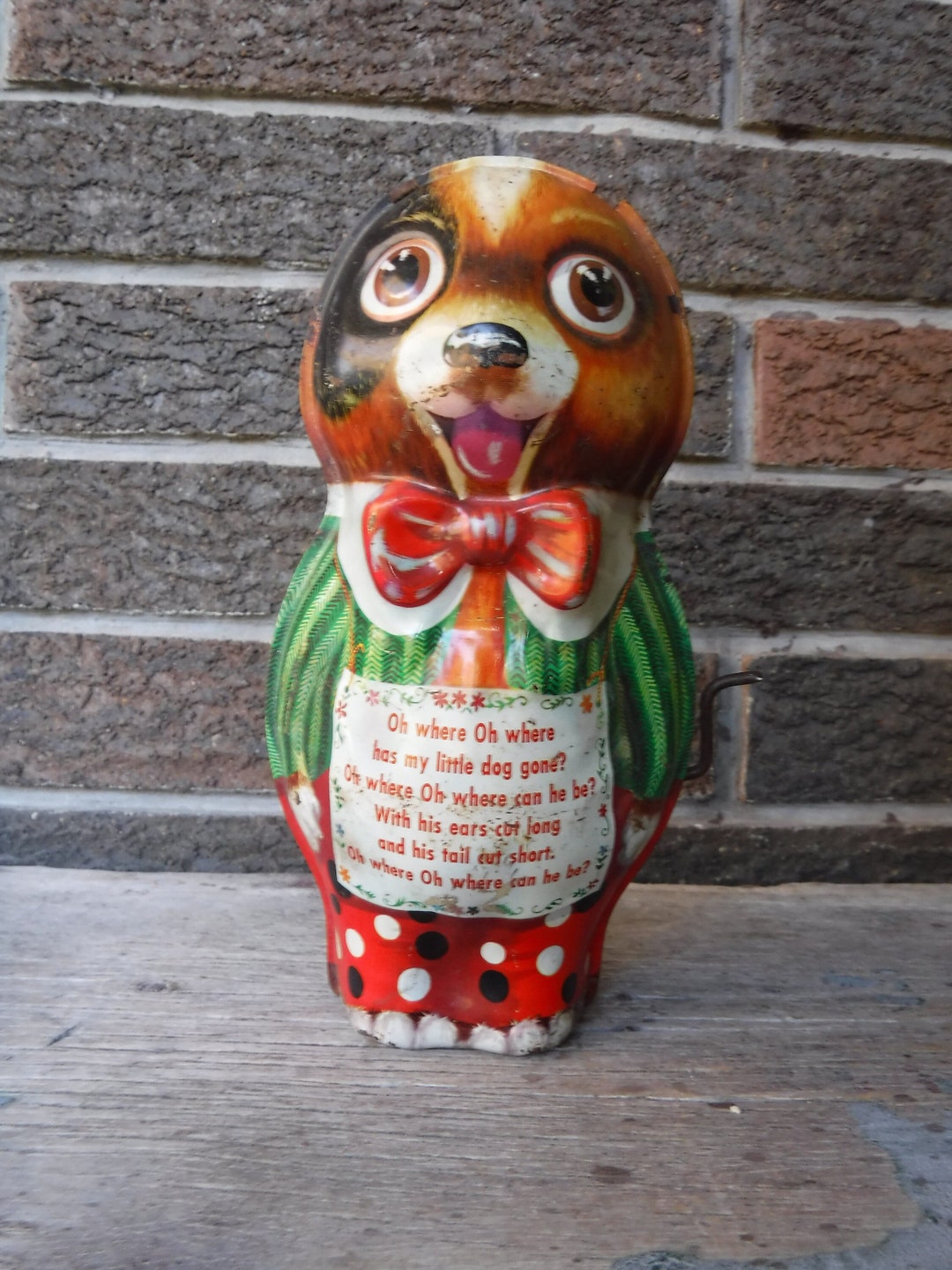 Rare Vintage Mattel Wind up Tin Dog Toy - Etsy UK