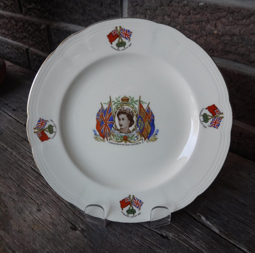 Vintage Queen Elizabeth II Coronation 1953 Alfred Meakin England - Etsy