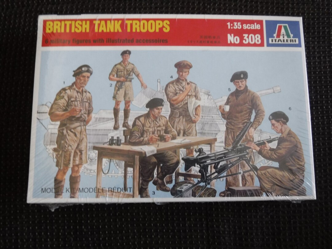 British Tank Troops 1:35 Scale Italeri Model Kit - Etsy