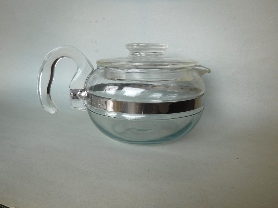 Vintage Pyrex Flameware Glass Tea Pot - Etsy