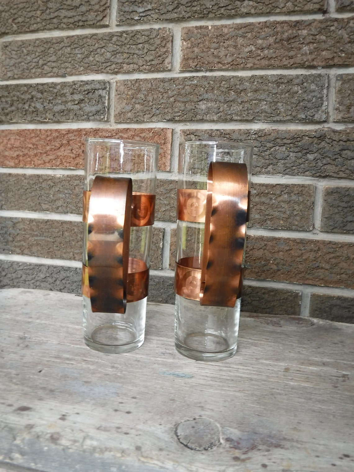 2 Mid Century Modern Fantasy Copperware and Hand Wrought Irish Cream ...